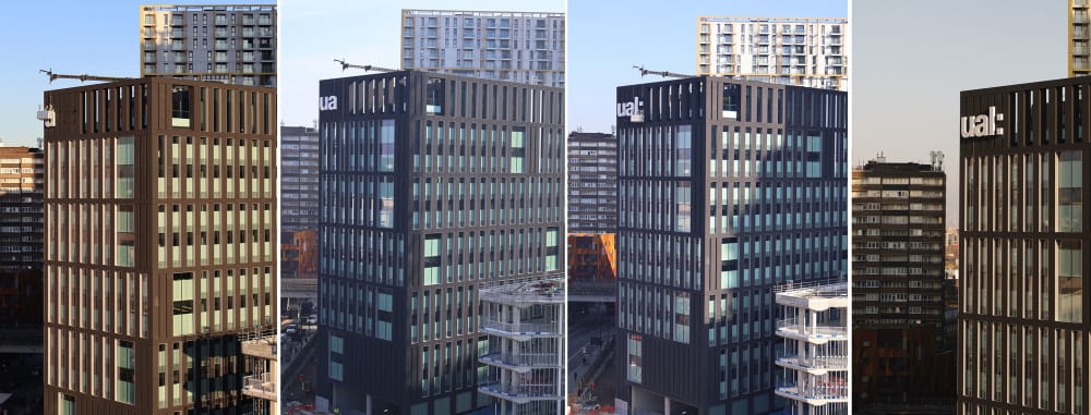 UAL logo installed on new building for London College of Communication ...