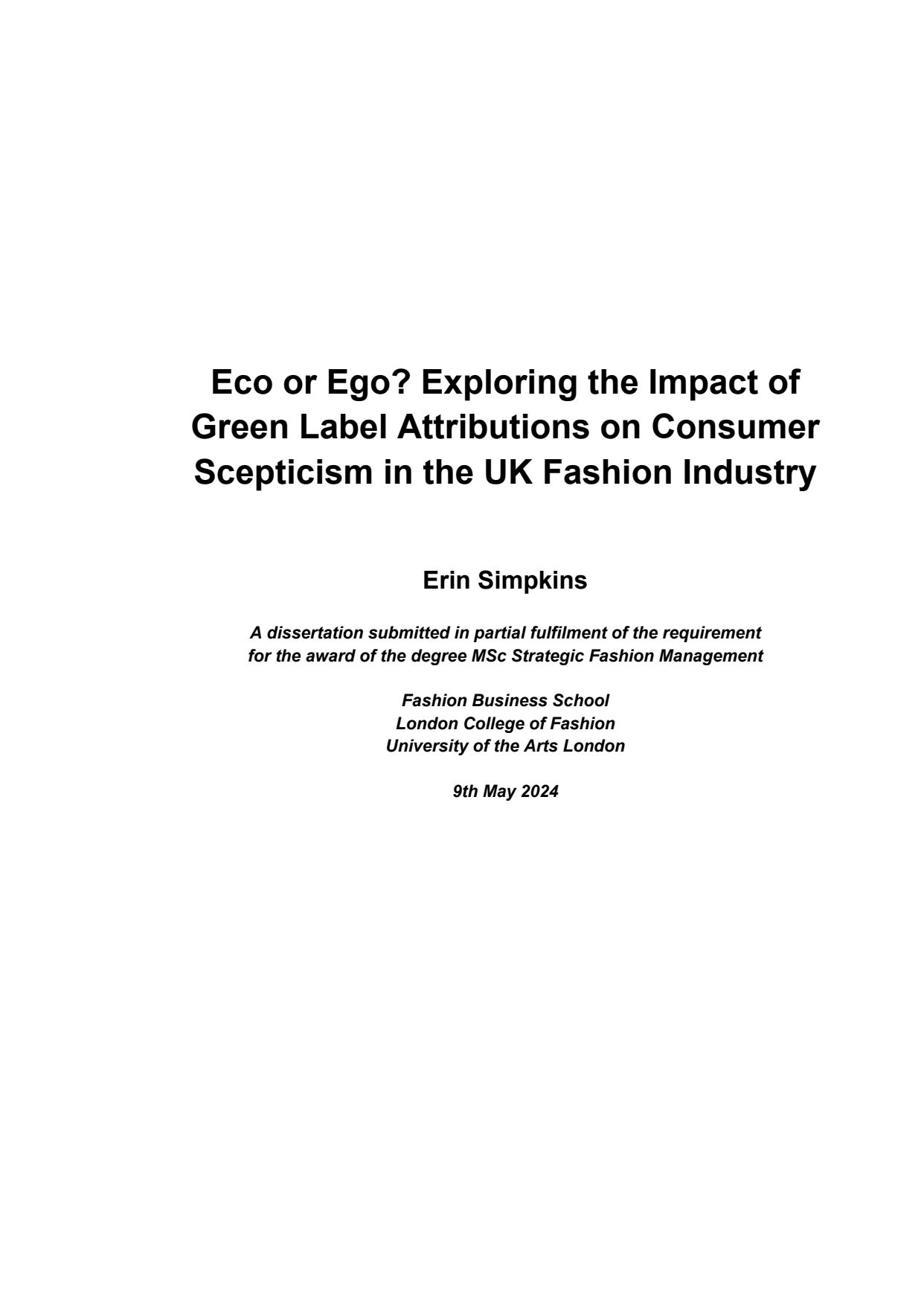 masters dissertation examples uk